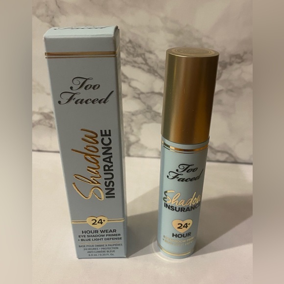 Makeup | New Too Faced Shadow Insurance 24 Hour Primer Blue Light ...